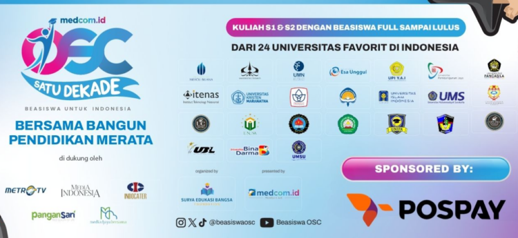 BEASISWA OSC 2025 KULIAH S1 & S2 GRATIS - Belajar Asyik